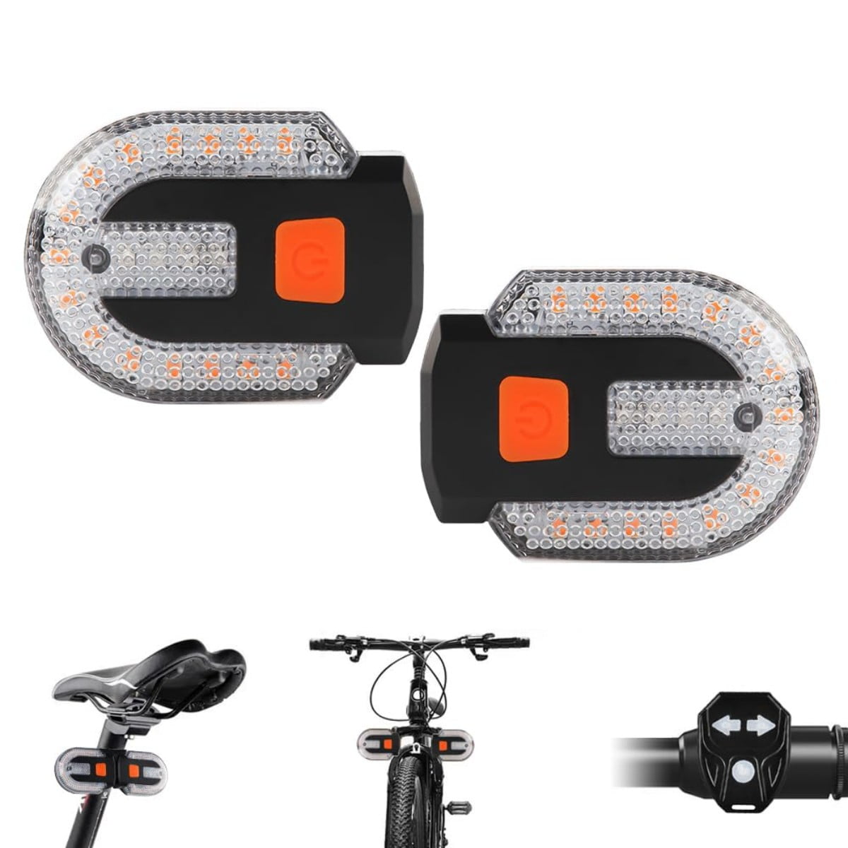 Bike Tail Light with Turn Signal, Split Bicycle Rear Lights, USB ...