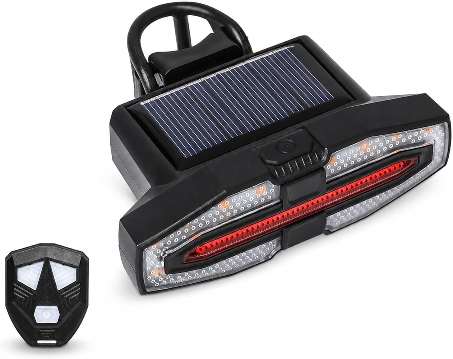 Bike Tail Light with Turn Signal and Horn, Solar USB Rechargeable ...