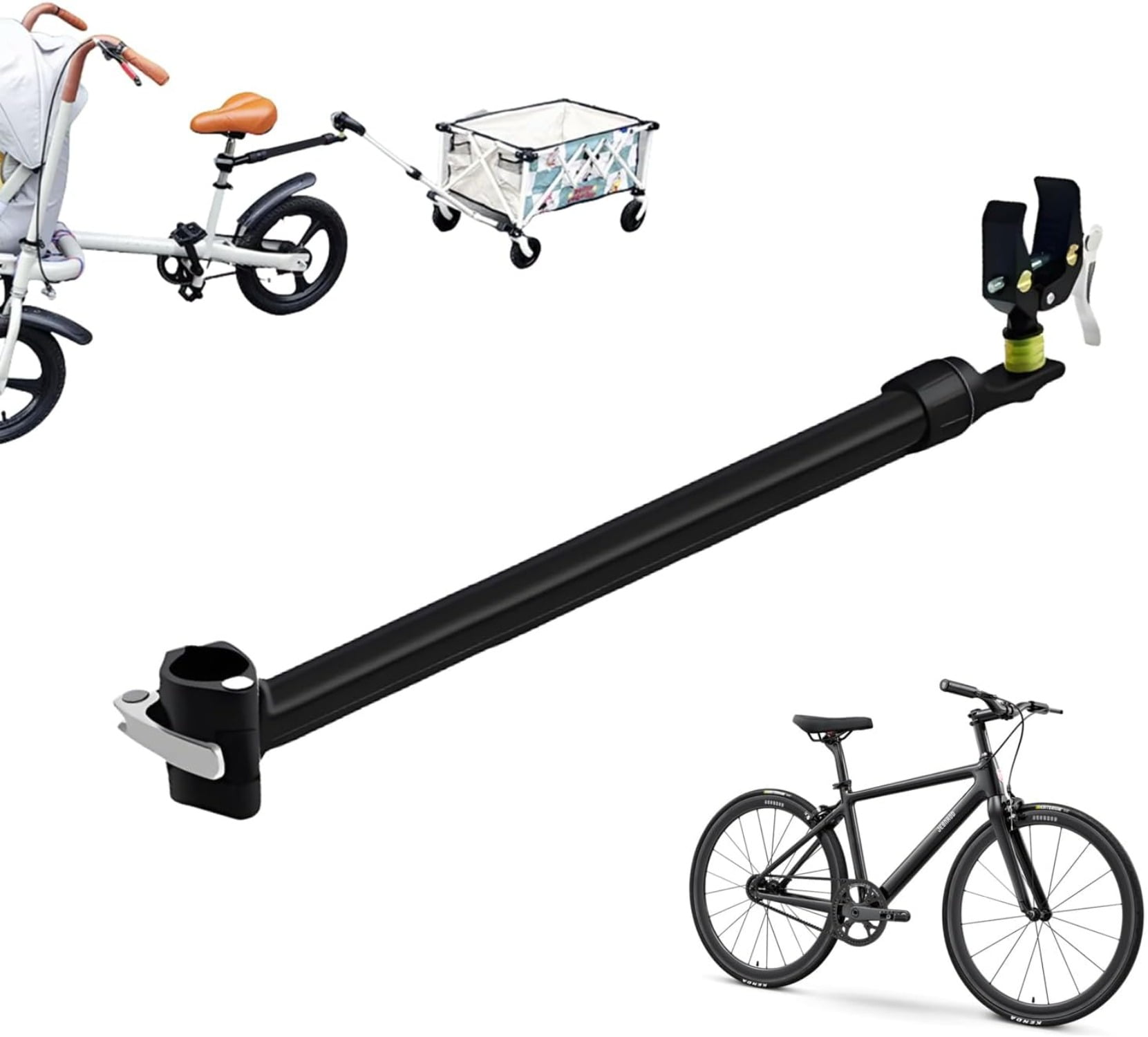 Bike Trailer Hitch Connector for Portable Folding Wagon Collapsible ...