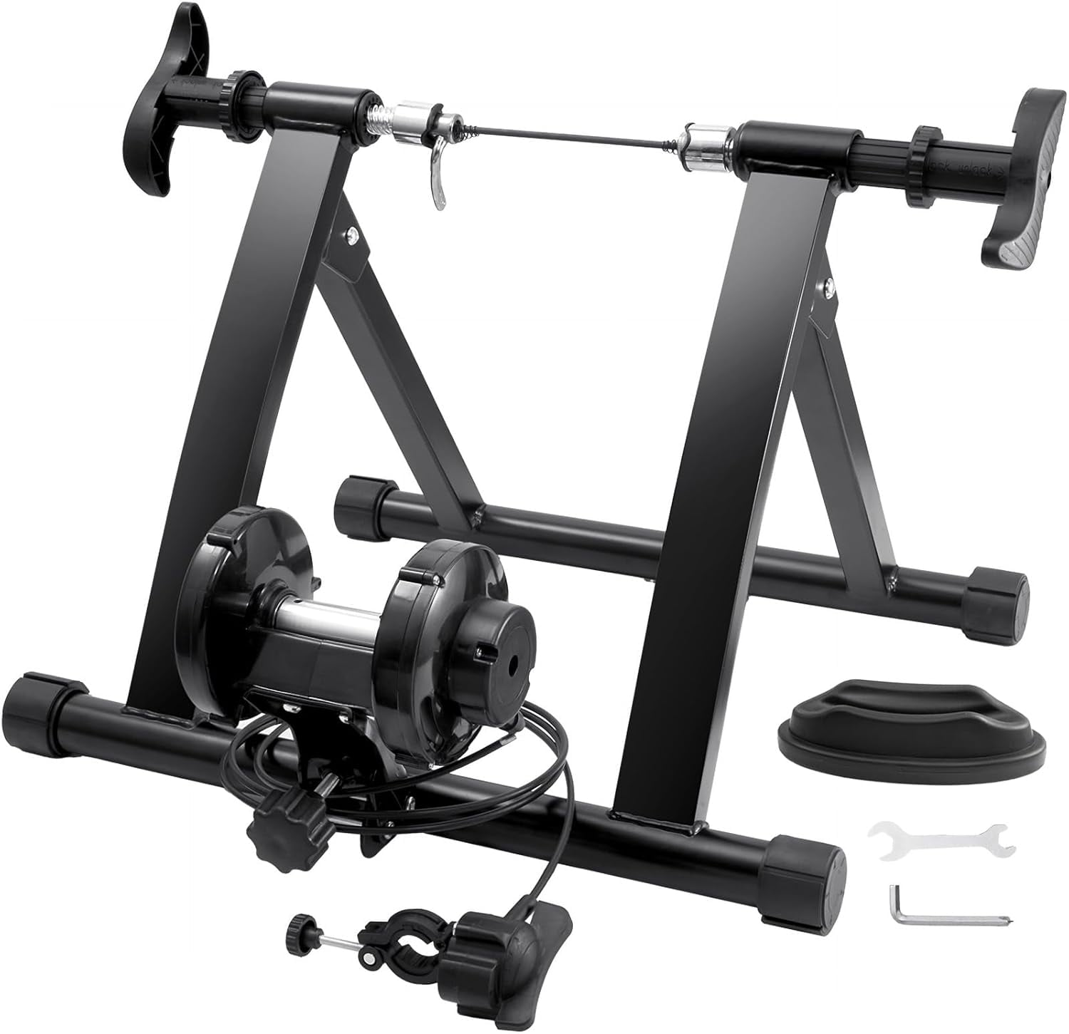 Bike Trainer Stands, Magnetic Stationary Bike Stand for 26"-29" Wheels ...