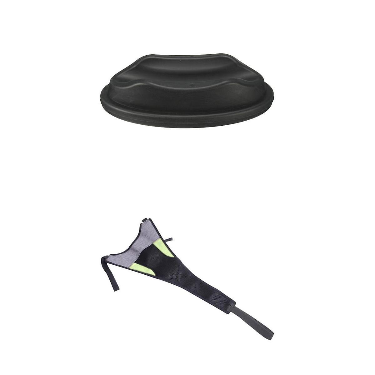 Bike Trainer Sweat Catcher Strap Frame Guard & Wheel Riser Block Stand ...