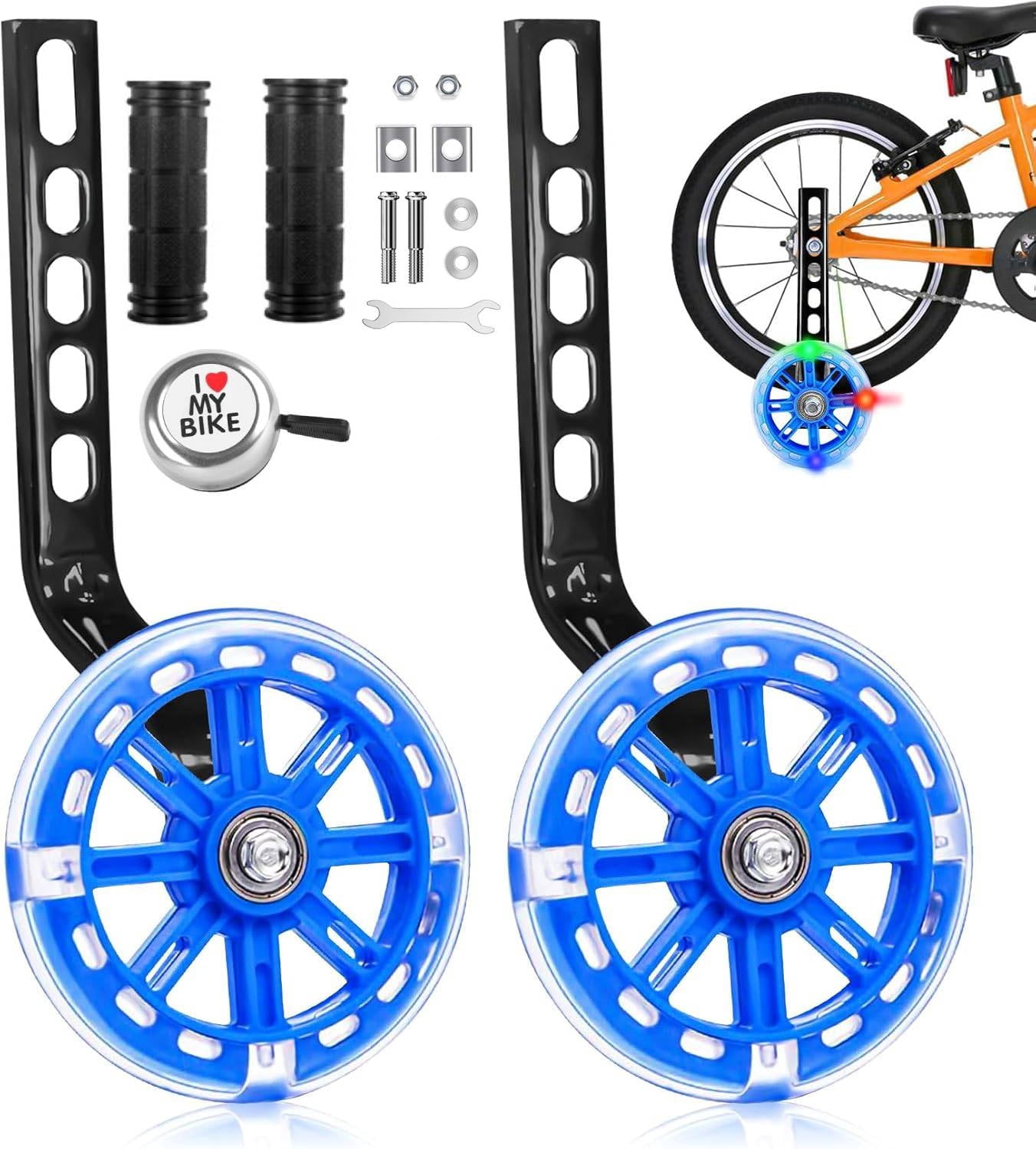 Bike Training Wheels for 12 14 16 18 20 Inch Bicycle, Blue - Walmart.com