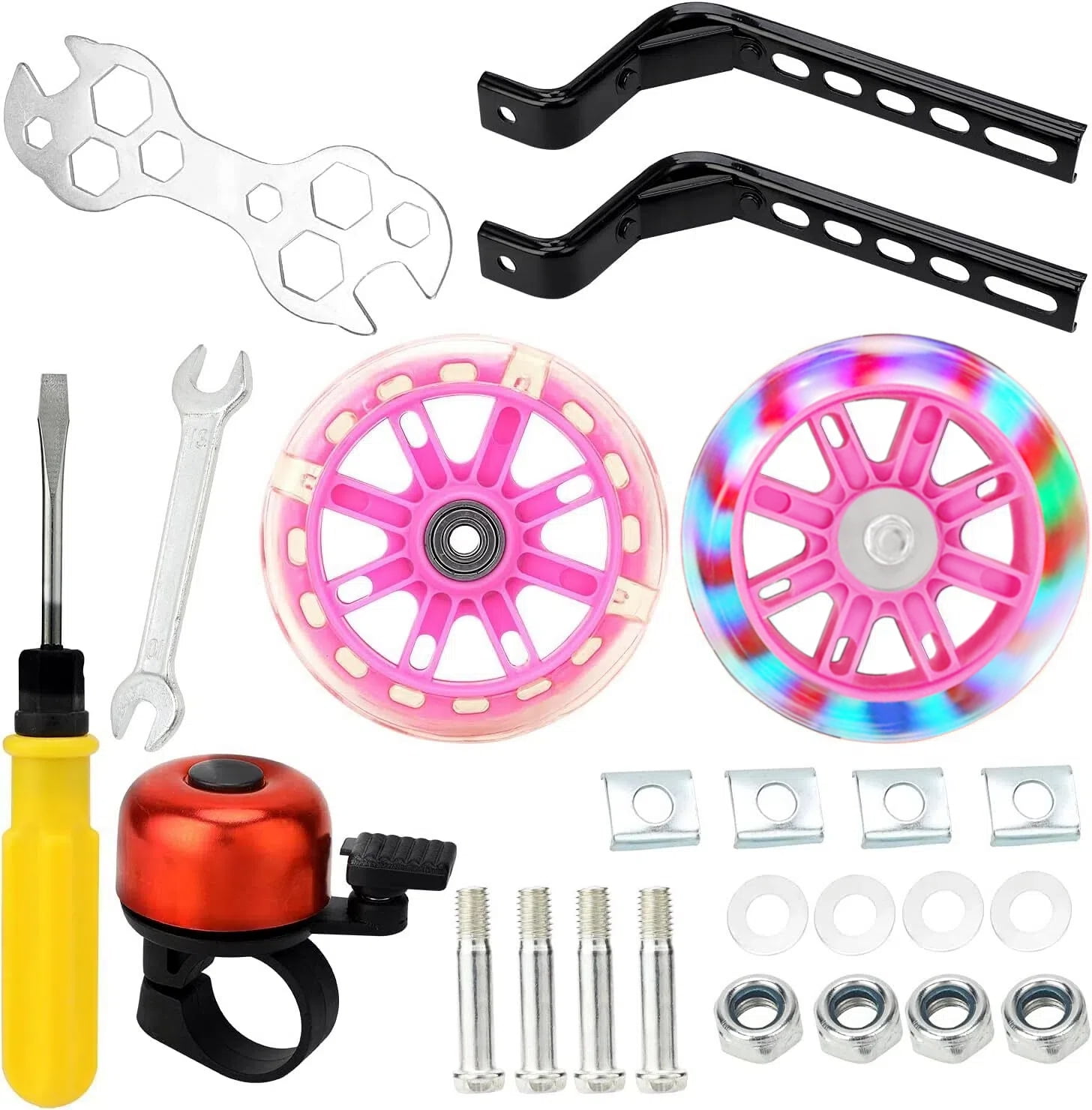 Phogary Bike Training Wheels for 12 to 20 Inch Kids Bikes Heavy Duty ...