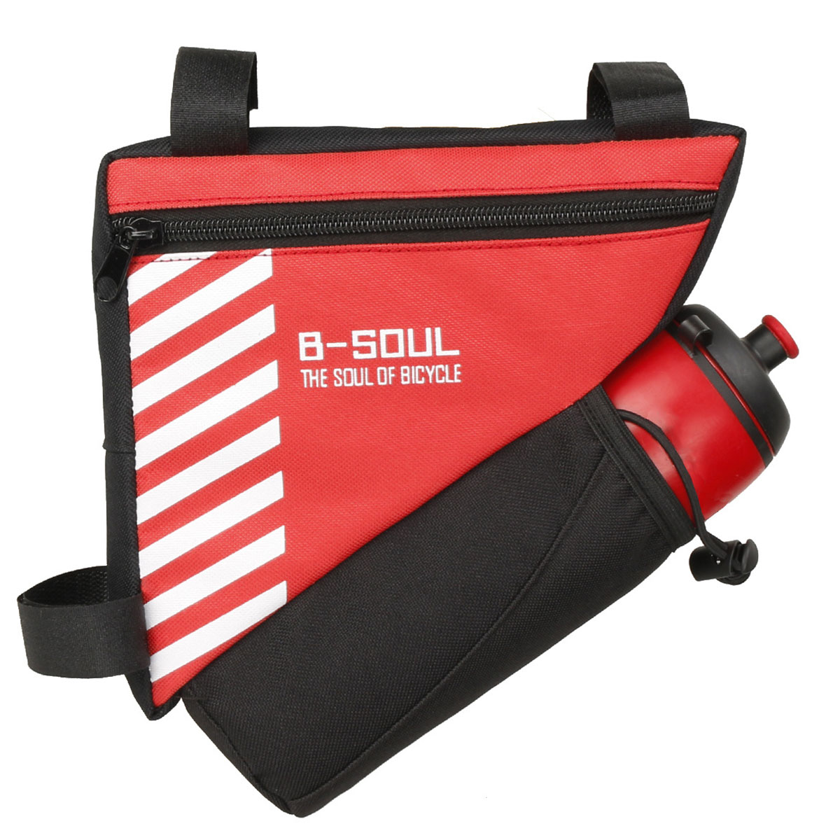 Bike Triangle Frame Bag with Water Bottle Pouch Water Resistance ...