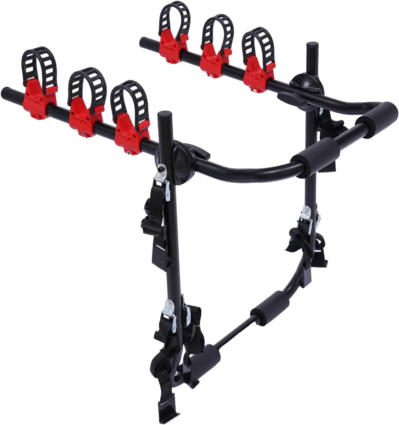 Bike Trunk Mount Rack for 3 Bikes, Foldable Bike Rack for Most ...