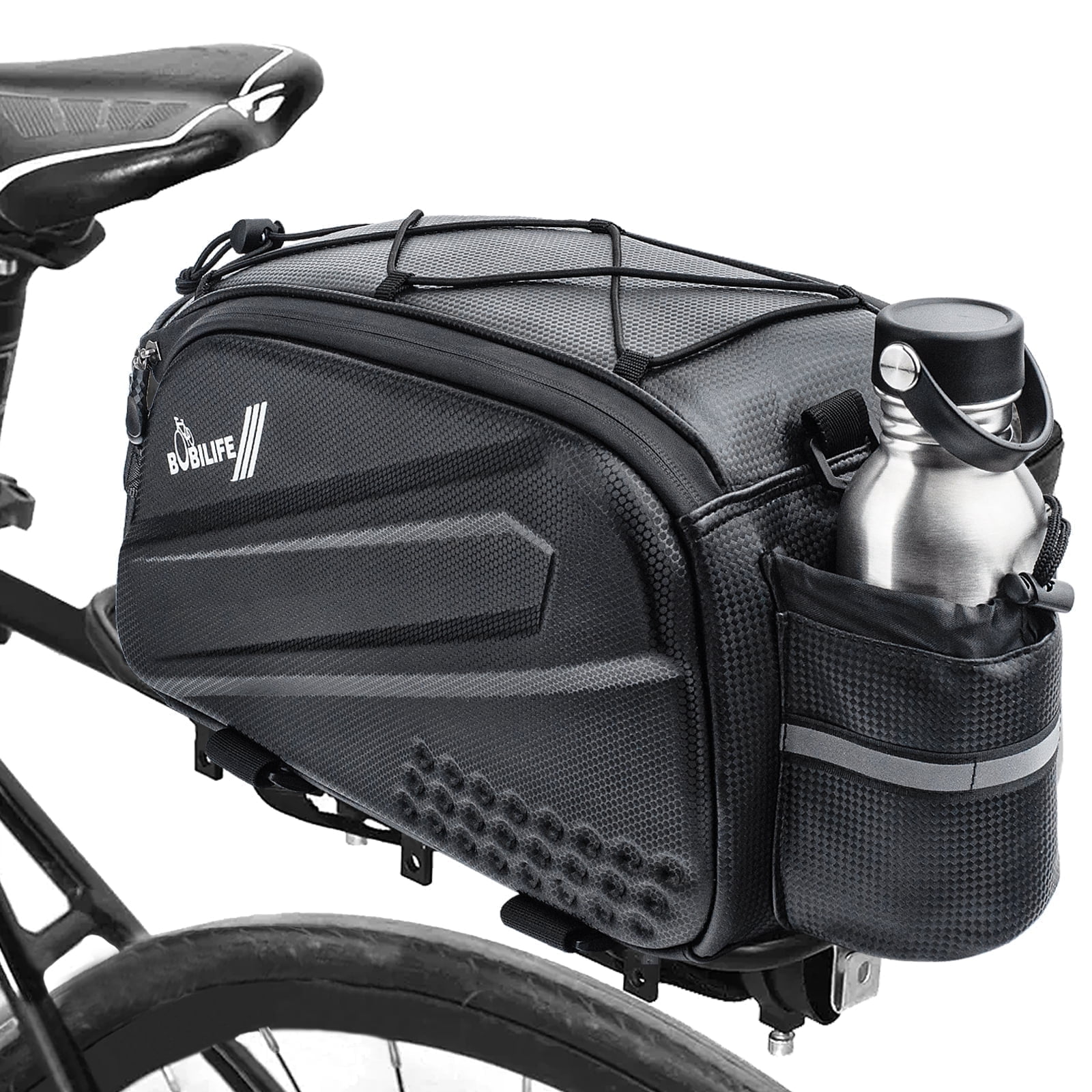 BOBILIFE Rear Rack Trunk Bag, Waterproof Bicycle Cargo Bag - Walmart.com