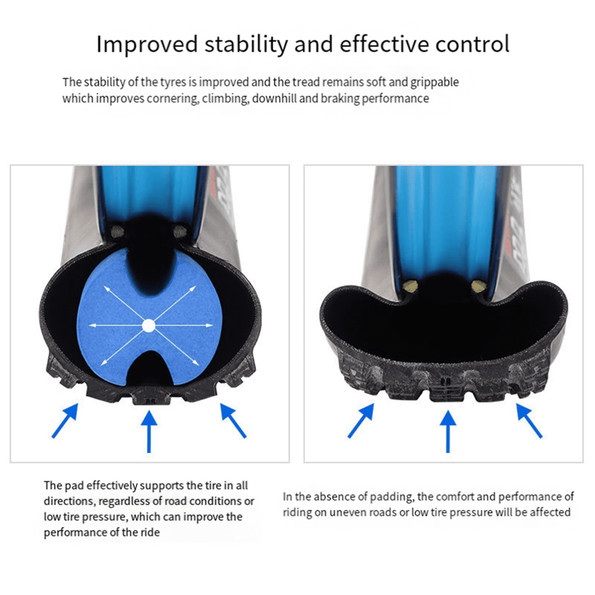 Bike Tubeless Tire Insert Bicycle Tyre Air Rim Liner Tube Protector ...