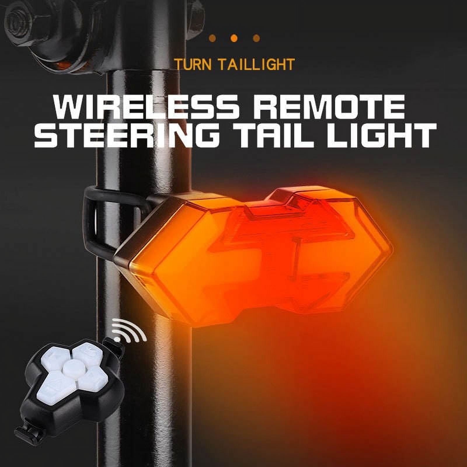 Bike Turn Signals,Bright Bike Tail Light with Turn Signals, 120 Lumens ...