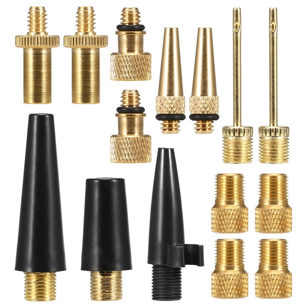 Bike Valve Adapter Set Presta Dunlop Schrader Converter Kit - Walmart.com