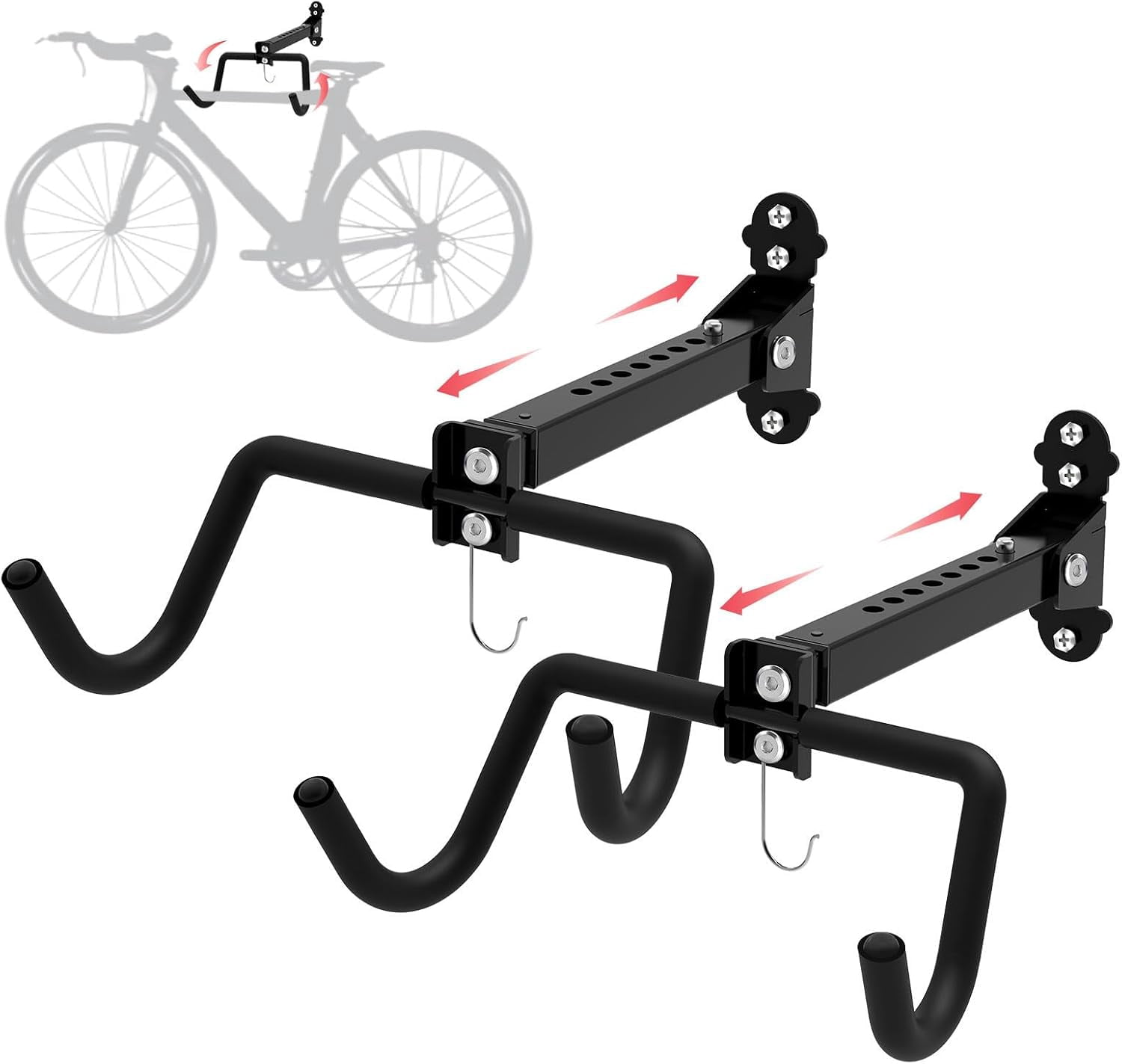 Bike Wall Mount Hanger, Garage Bike Rack for Indoor Bicycle Storage in ...