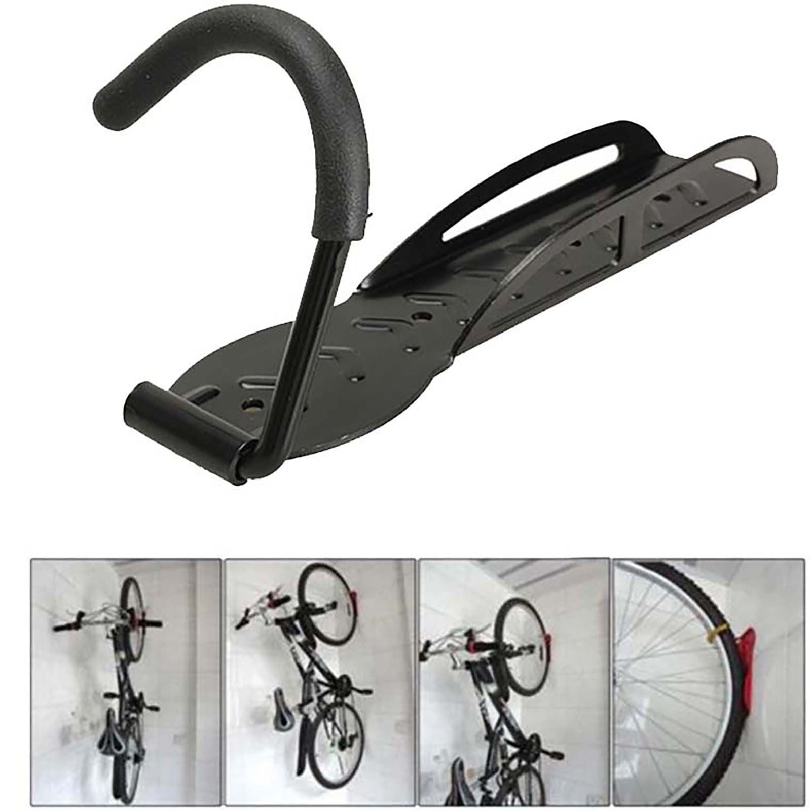 Bike Wall Mount Hook | Heavy Duty Steel Vertical Bicycle Hanger ...
