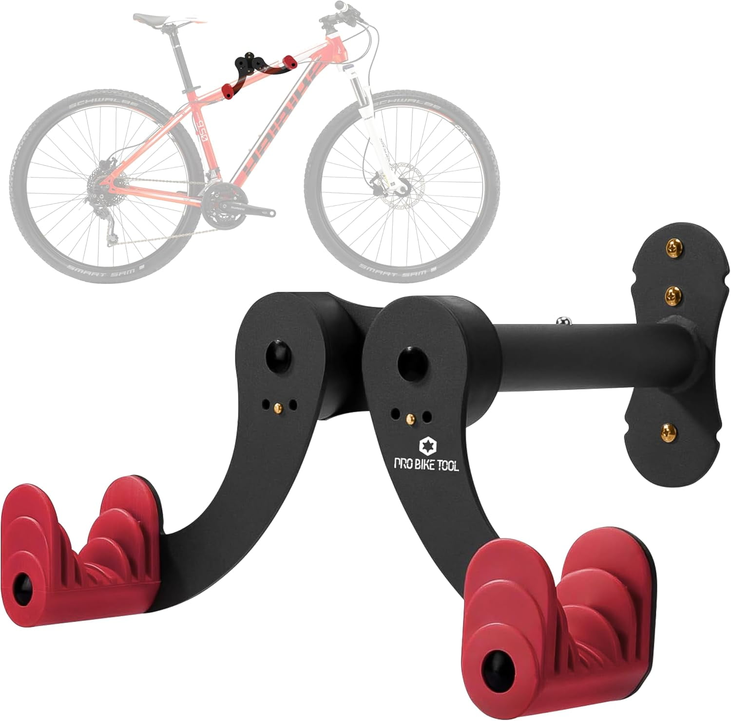 Bike Wall Mount - Horizontal Indoor Bike Rack for 1 Bicycle - Bike Rack for Garage - Safe and ...