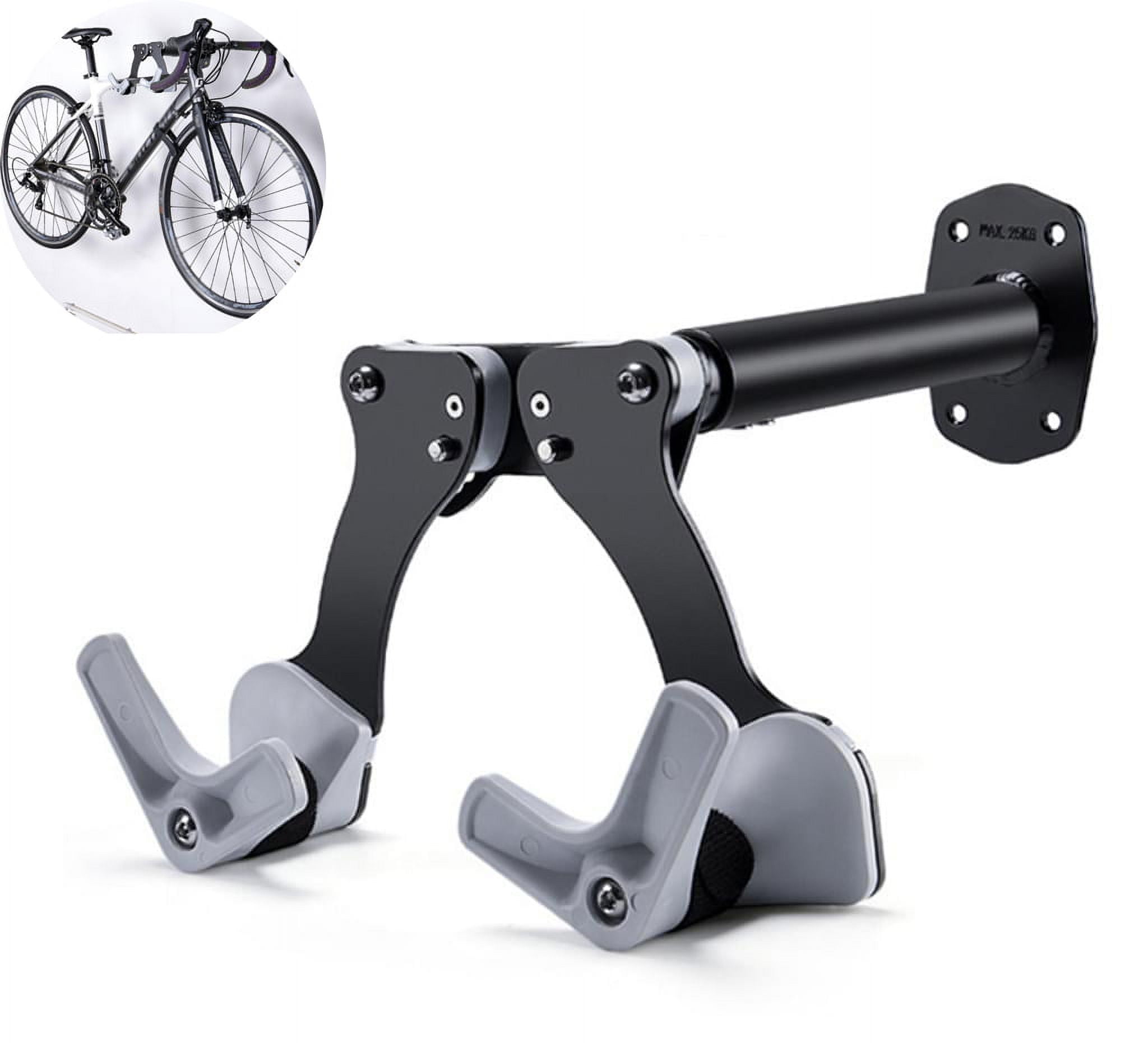 Bike Wall Mount For Indoor Outdoor Use, Space Saving Foldable Design ...