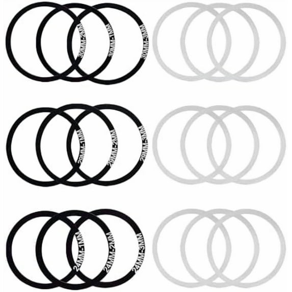 Bike Washer Bottom Bracket Crank Washer Gasket Spacer Bicycle Hub 18 Sizes Dia 24 29 30mm Thk 0. ...