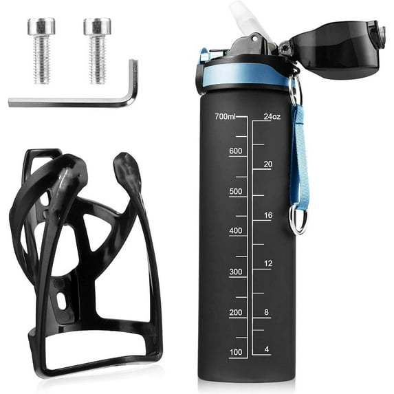 Bike Water Bottle Holder with Leak Proof Water Bottle, Cage for Mountain Bike - Walmart.com
