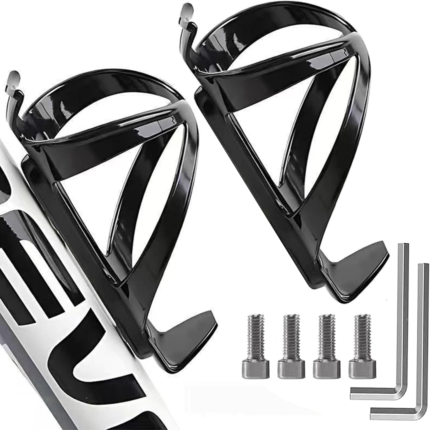 Bike Water Bottle Holders 2 Pack, Universal Bikes Cup Holders Cages ...