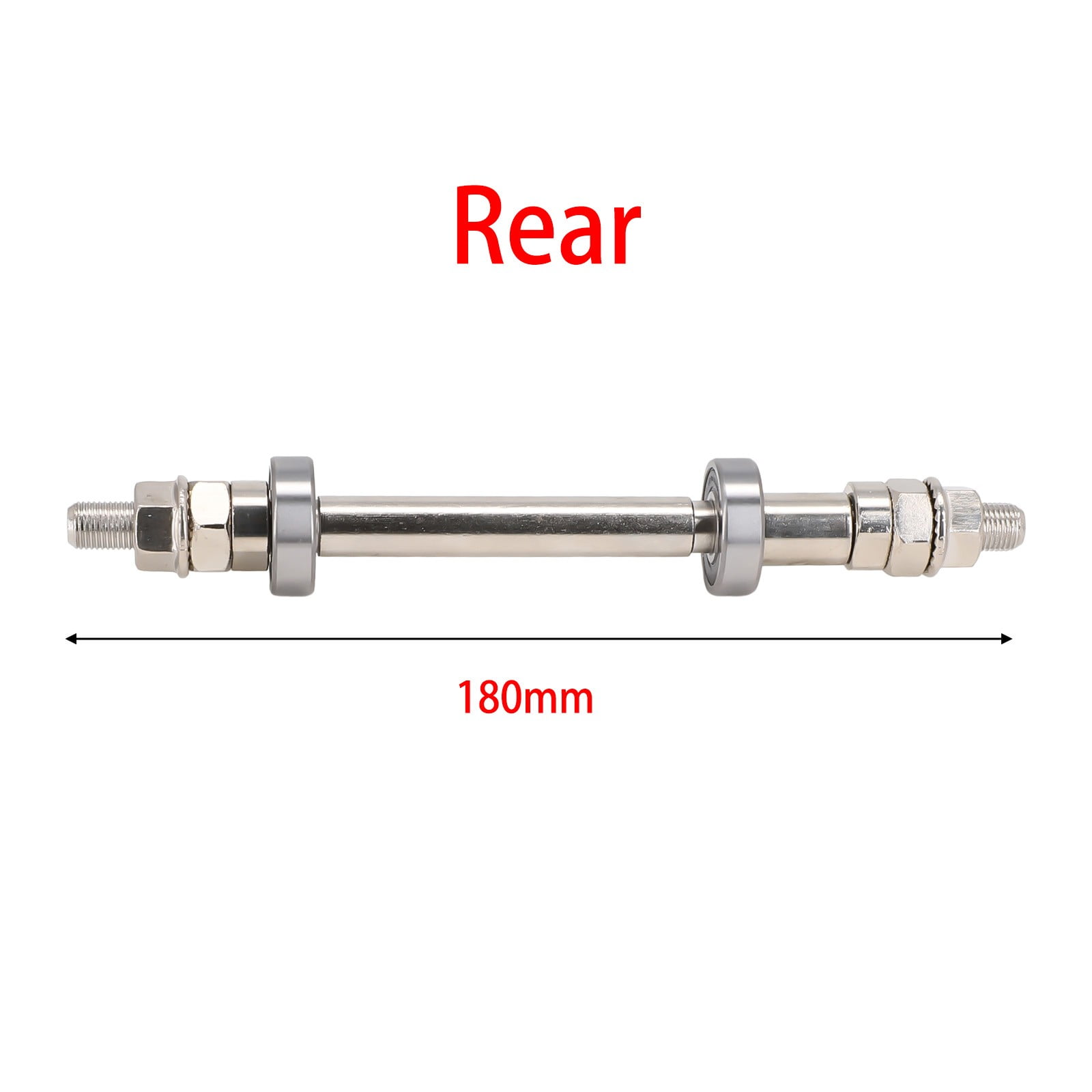 Bike Wheel Hub Axle Front Rear Solid Shaft Lever Solid Spindle Shift ...