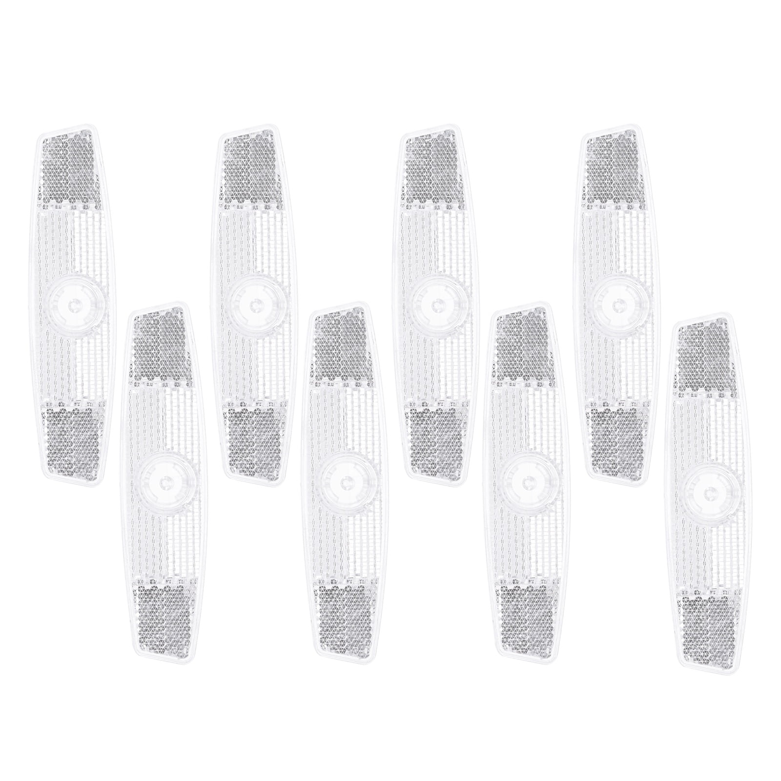Bike Wheel Reflectors, 8 Pcs Plastic Universal Rectangle Safety Bicycle ...