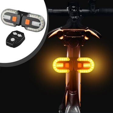Bike Turn Signals, Bike Wireless LED Turn Signals Tail Light, USB ...