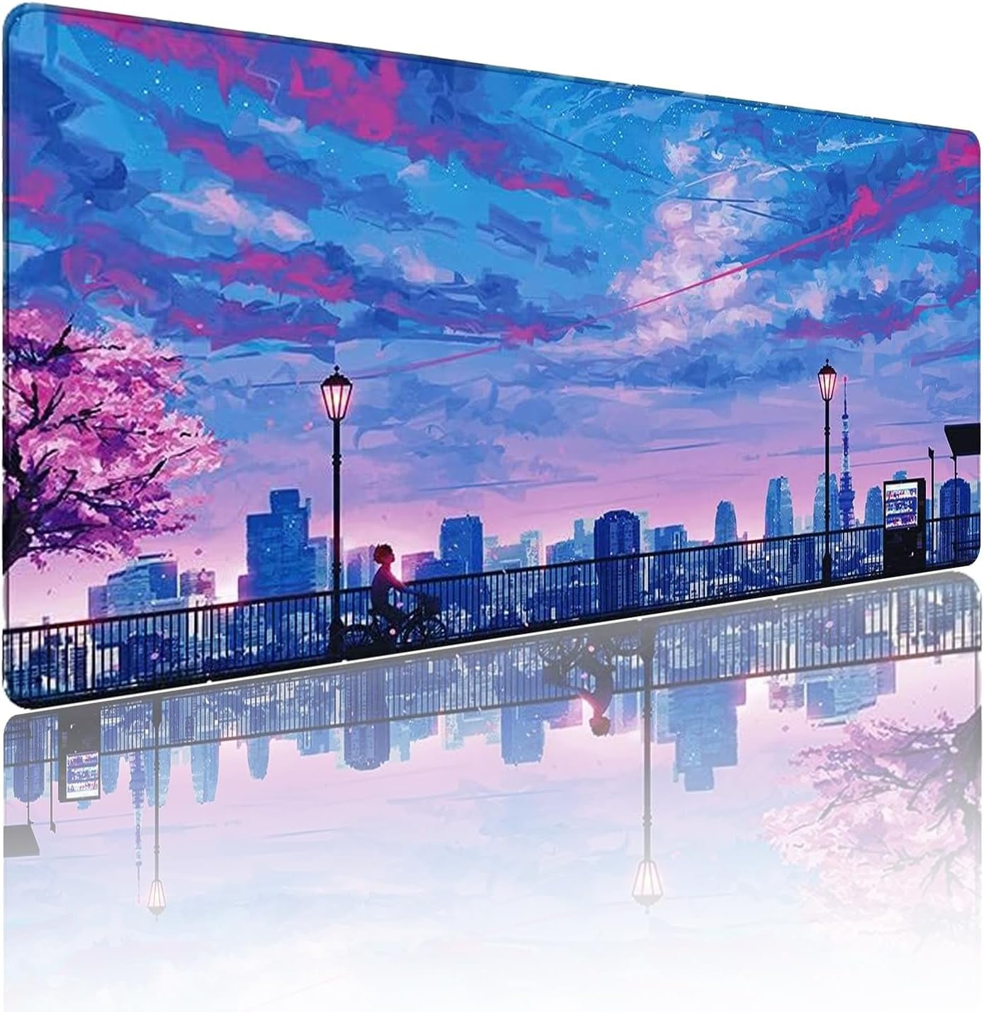 Bike boy Large Mouse Pad XXL Extended Cherry Blossom Desktop Gaming ...