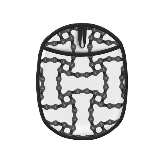 Bike chains Pattern Antique Pot Holders for Kitchen - Heat Resistant Oven Mitts Hot Pads, Non ...