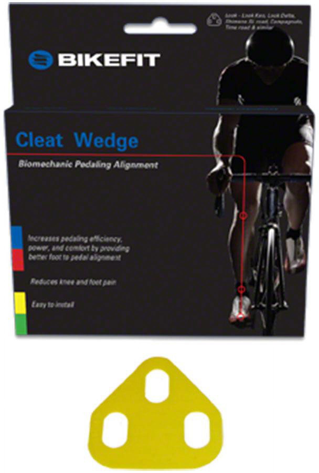 BikeFit Cleat Wedge - Look/Shimano Compatible, 3-Hole, 1 Degree, 8-Pack ...