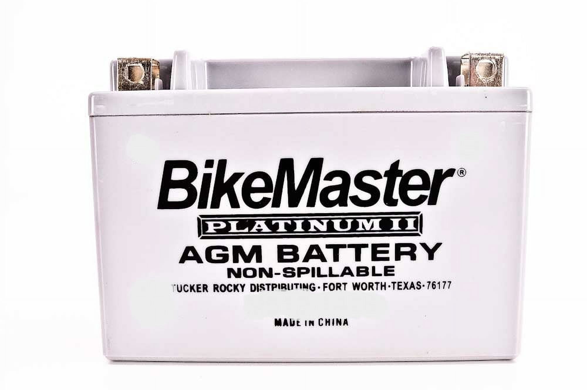 BikeMaster Platinum AGM Maintenance-Free Battery 175mm L x 87mm W x ...