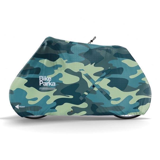 BikeParka Urban Bike Cover -Waterproof, Lock-Through Design-Camo ...