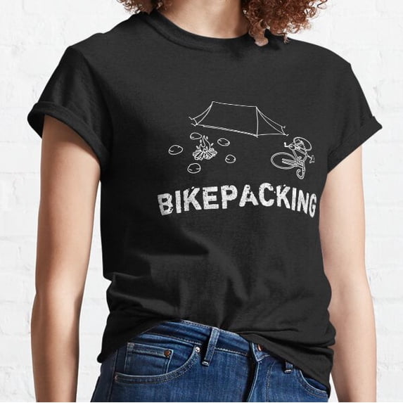 Bikepacking Tent And Fireplace Classic T-shirt - Walmart.com