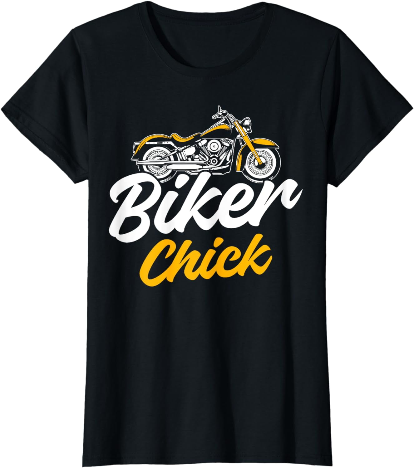 Biker Chick Motorcyclist Funny Girls Motorcycle Rider T-Shirt - Walmart.com