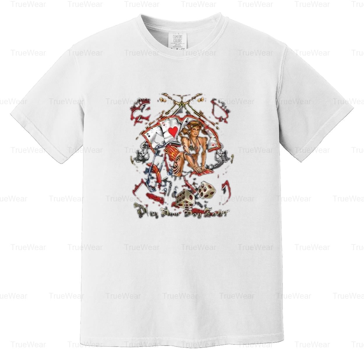 Biker, Classic Harley Motorcycle, Sexy Pin Up, Vegas, HD, Rider, Art Comfort Color T-Shirt ...