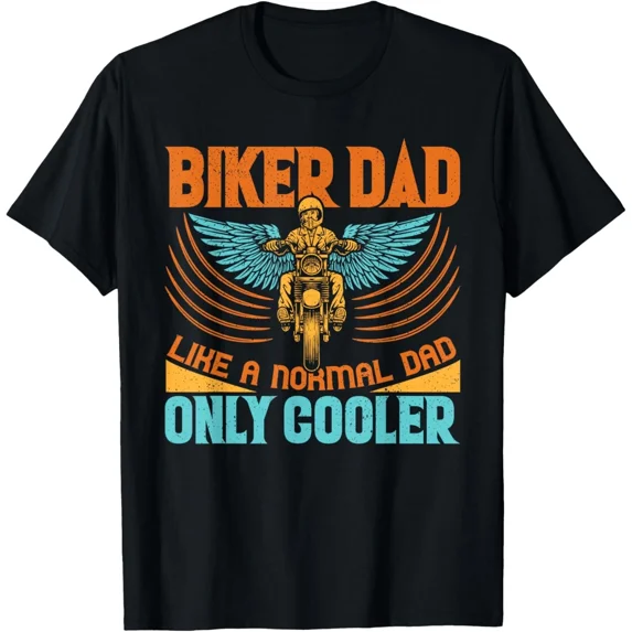 Biker Dad Funny Quote Bike Riding Papa Unisex T-Shirt, S-5XL - Walmart.com