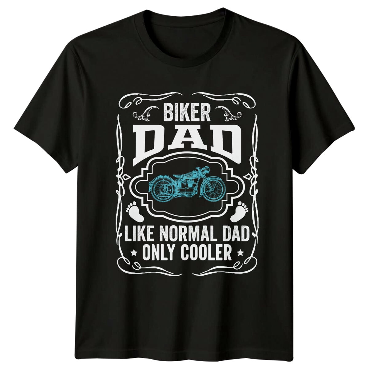 Biker Dad Like Normal Dad Only Cooler Motorcycle T-Shirt - Walmart.com
