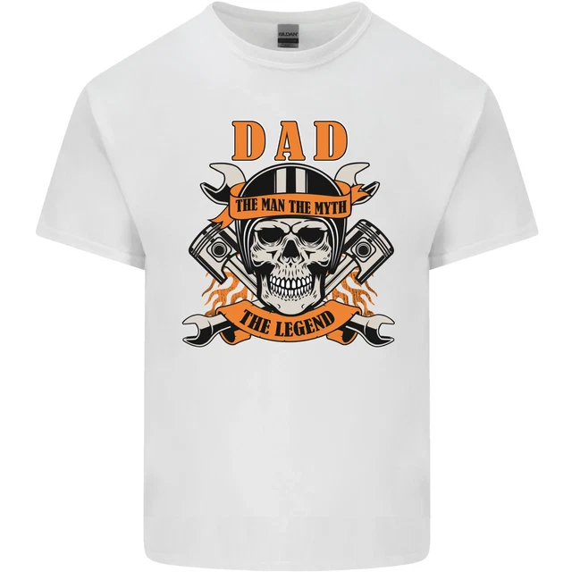 Biker Dad the Man Myth Legend Funny T-Shirt - Walmart.com