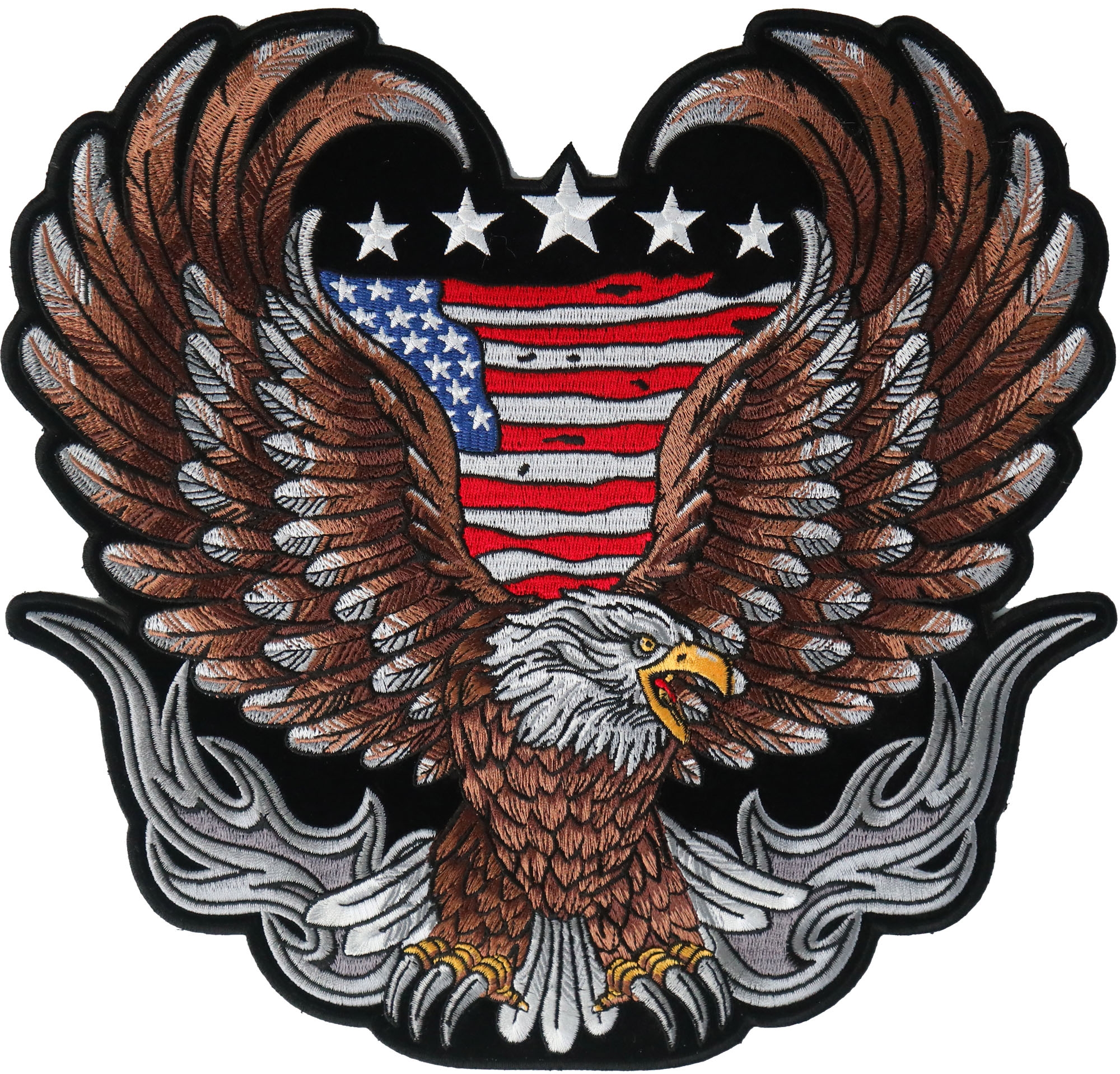 Biker Eagle Patch, Large Back Patches for Jackets - Walmart.com