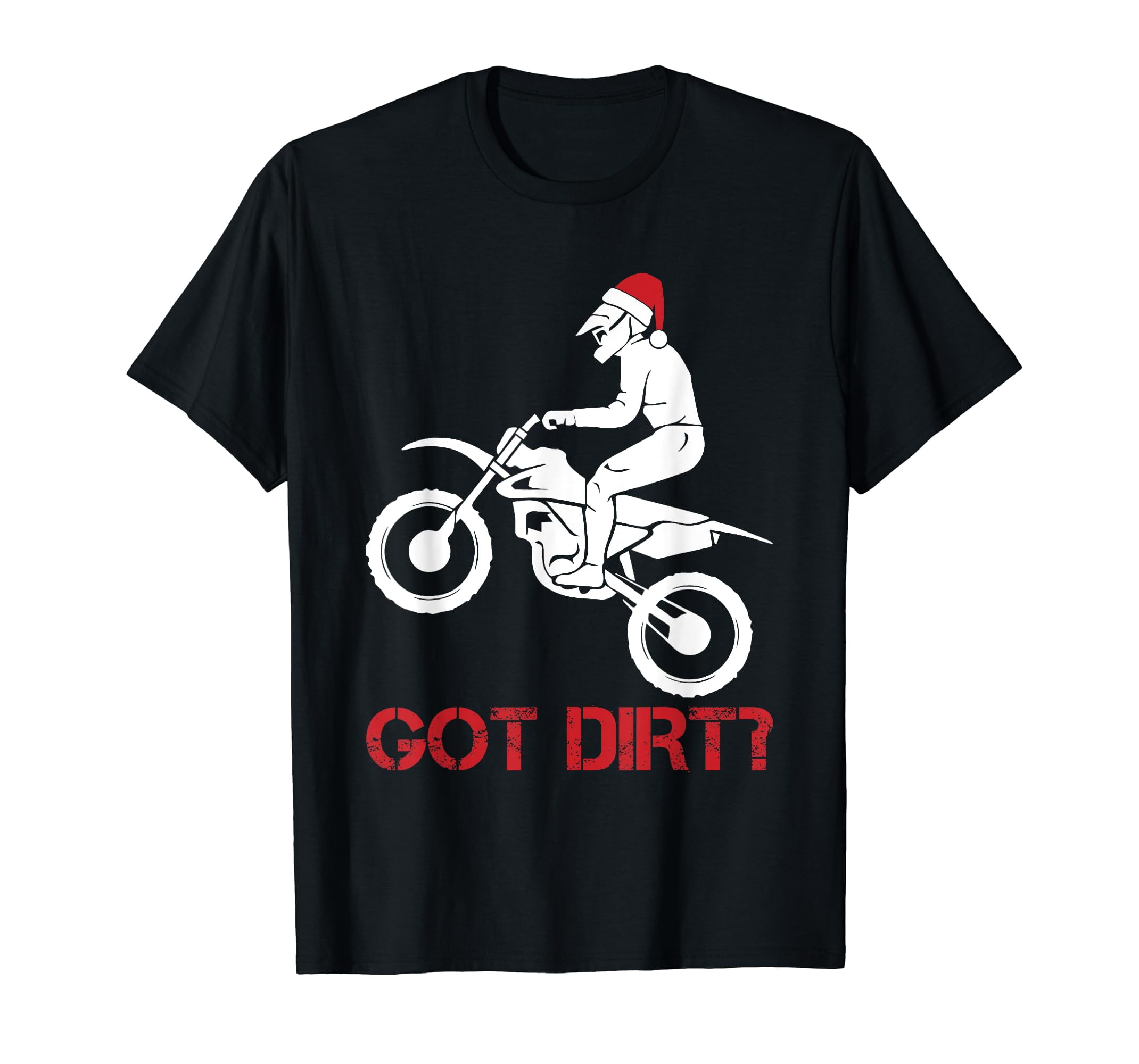 Biker Evolution Christmas X-Mas Pajama Dirt Bike Motorcycle T-Shirt ...