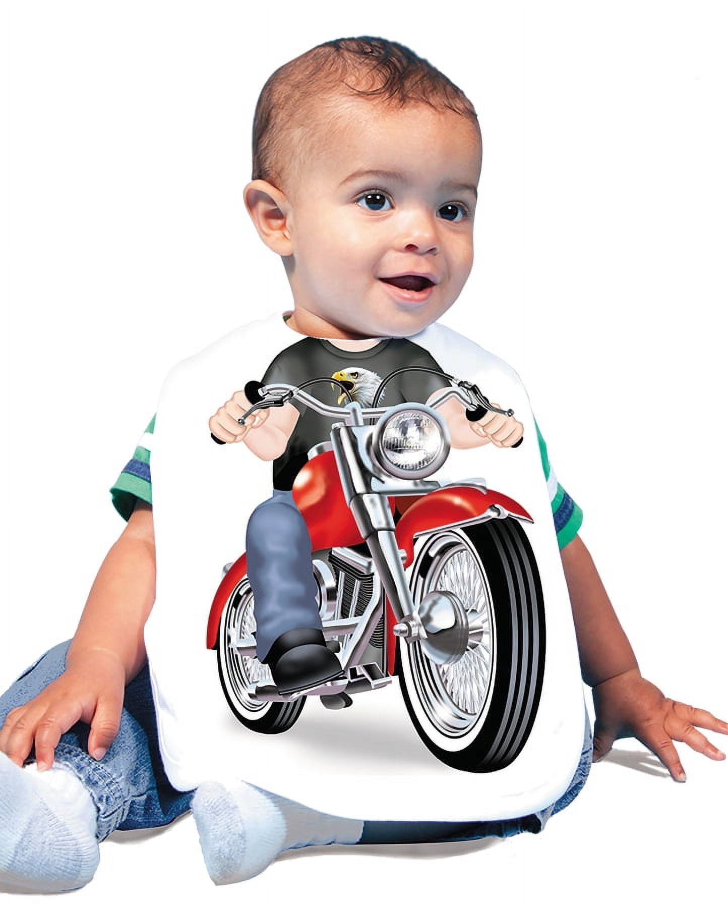 Biker Fat Boy Bib - Walmart.com