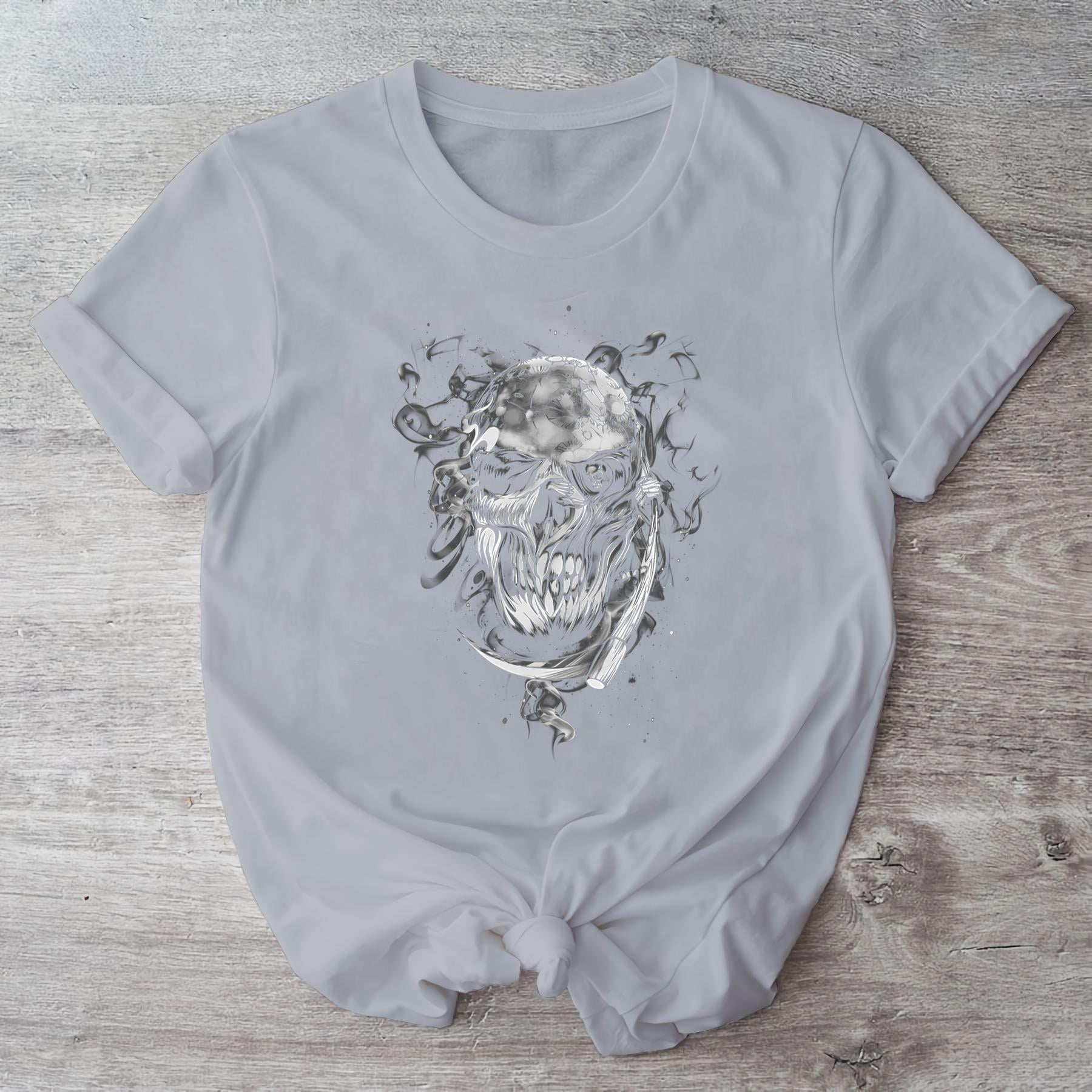 Biker Flame Rider Shirt – Dark Highway Graphic Shirt with Bold Spirit ...