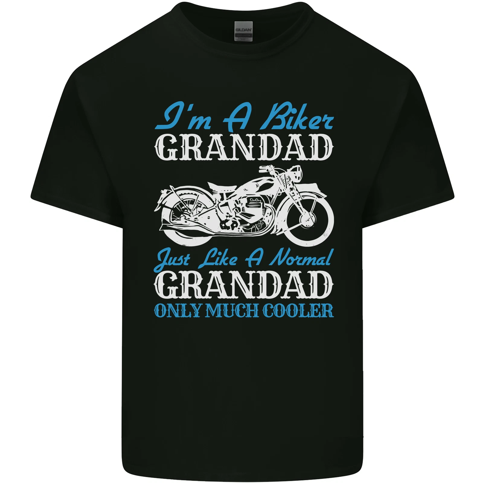 Biker Grandad Grandparents Day Motorcycle Bike Unisex T-Shirt up to 5XL - Walmart.com