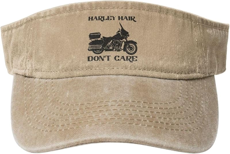 Biker Hair Don't Care- Sun Hats for Women Uv Ponytail Sun -Visor Cap ...