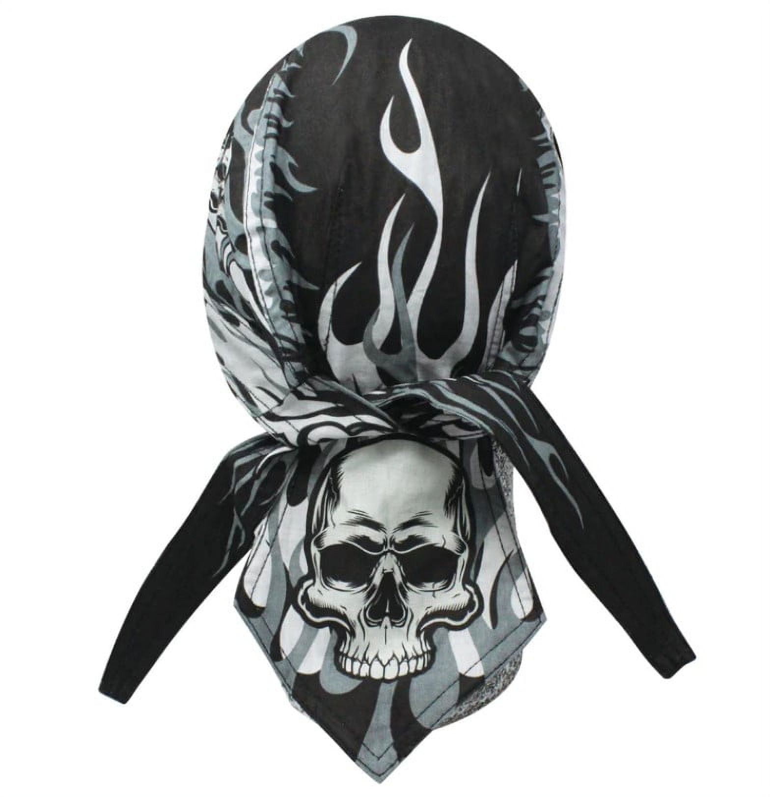 Mdream Danbanna Deluxe Biker Headwrap, 100% Cotton Du-Rag Cap Doo Rag ...