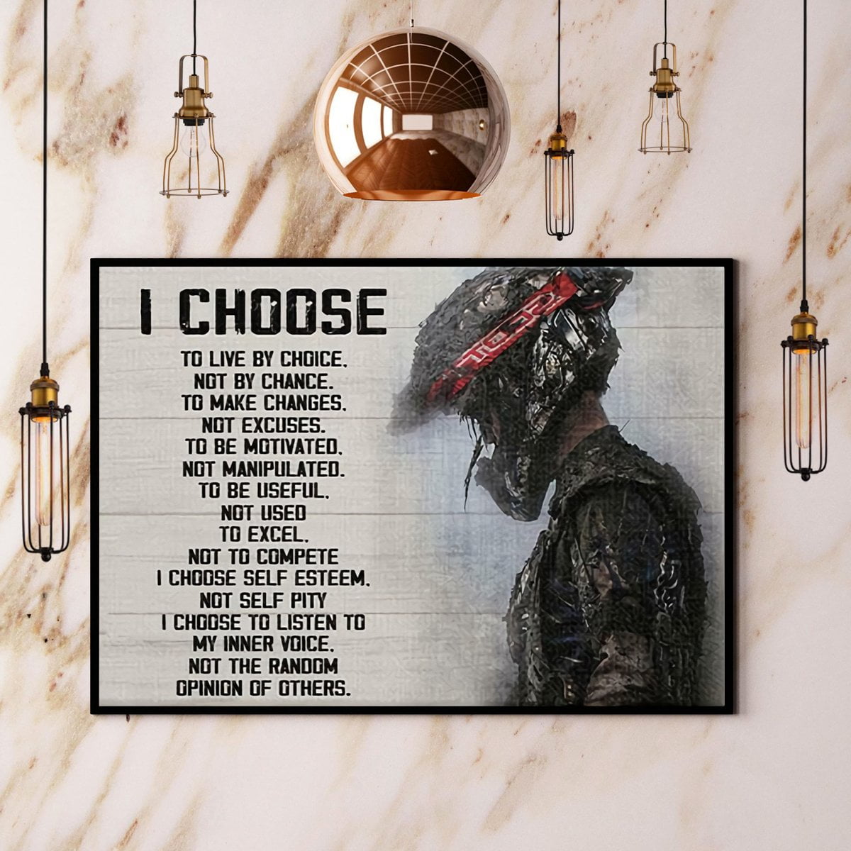 Biker I Choose To Live By Choice Not By Chance Paper Poster No Frame ...