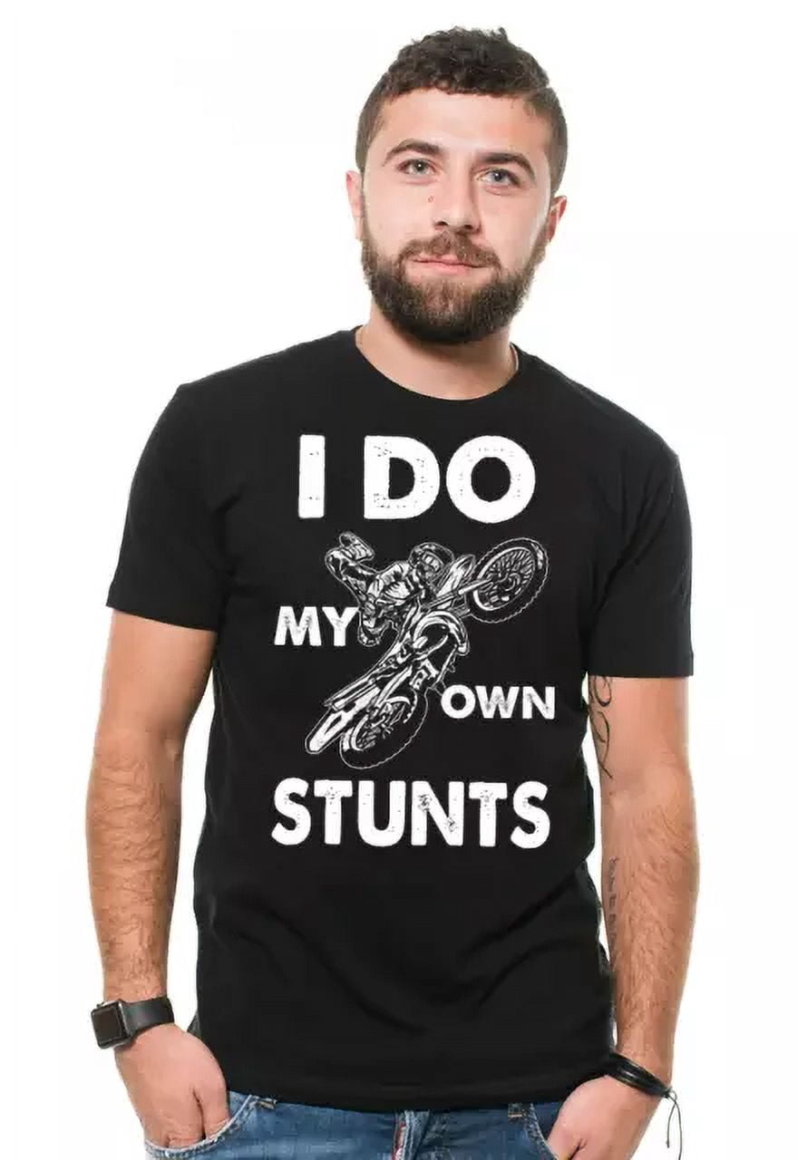 Biker Mens Biker Motorcycle Tee Stunts Tee Biker - Walmart.com