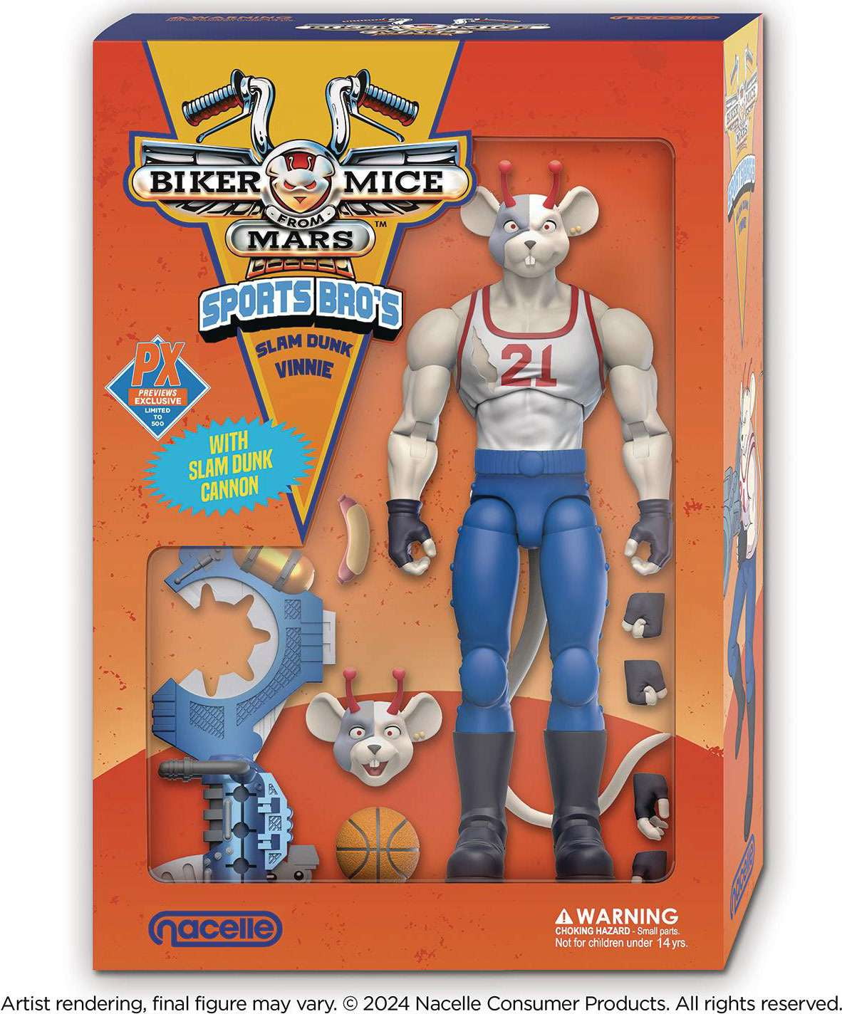 Biker Mice from Mars Sports Bros Slam Dunk Vinnie Action Figure ...