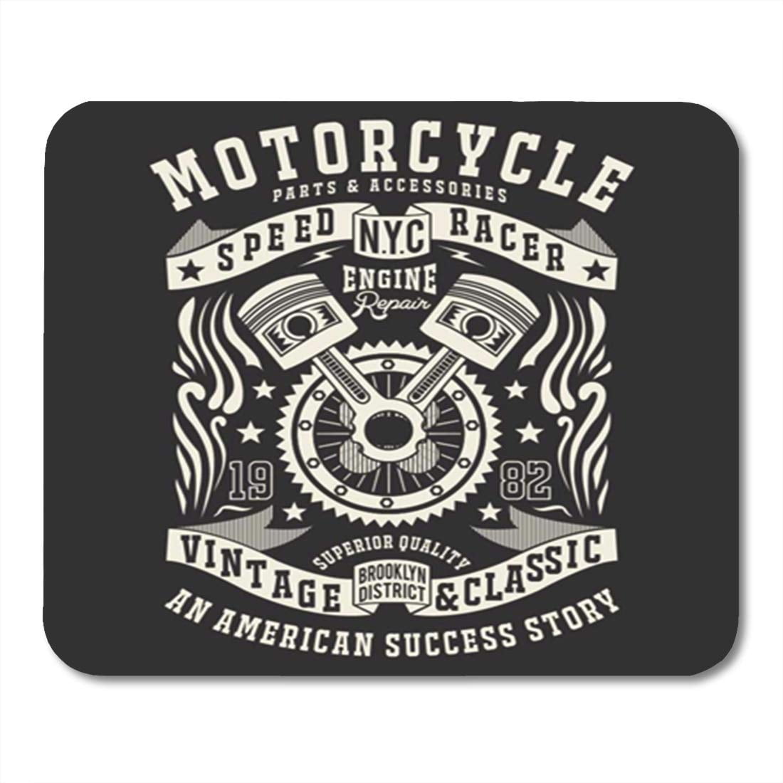 Biker Motorcycle Racer Engine Graphics Motor Vintage Racing Tee ...