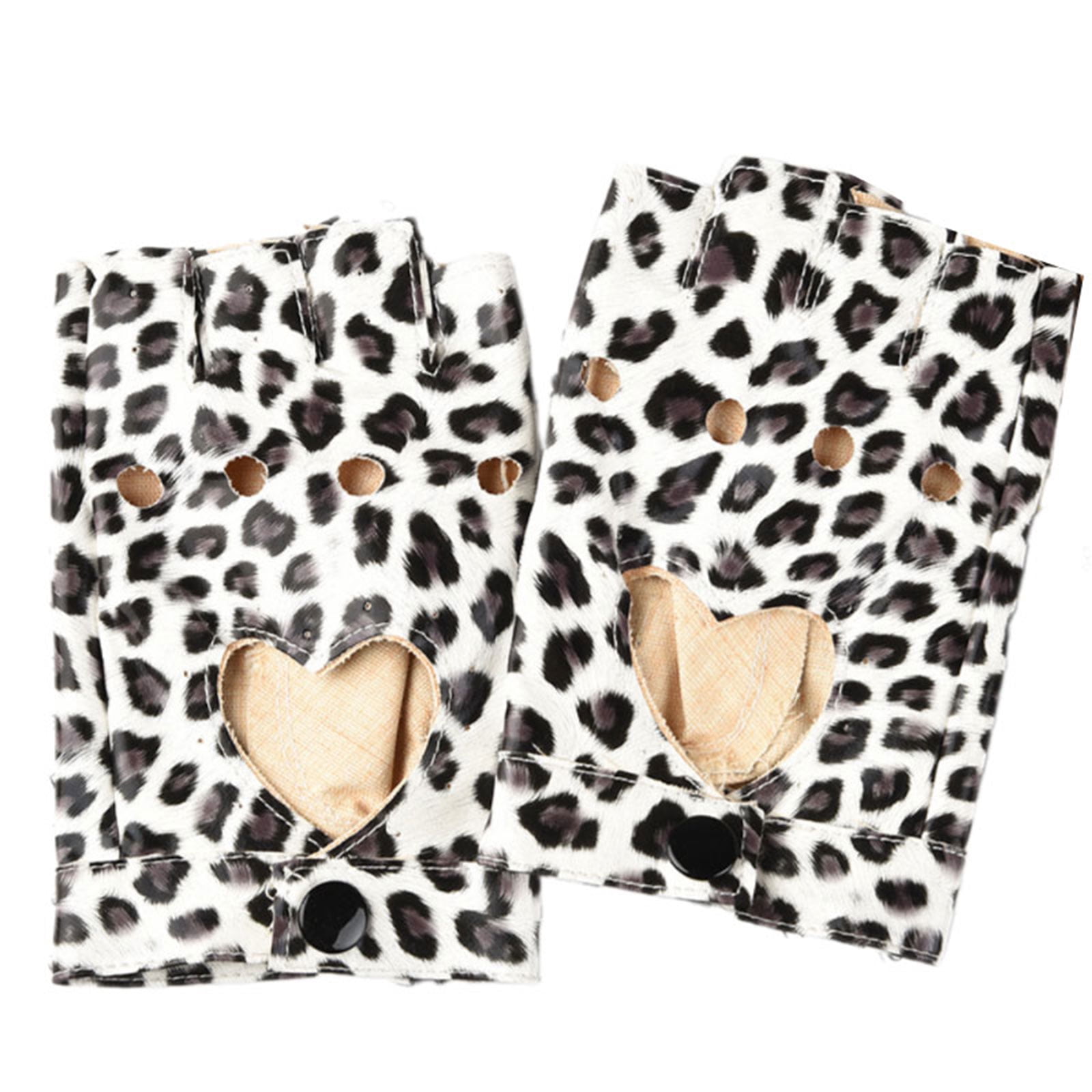 Biker PU Fingerless Gloves Windproof PU Performances Motorcycle Gear ...