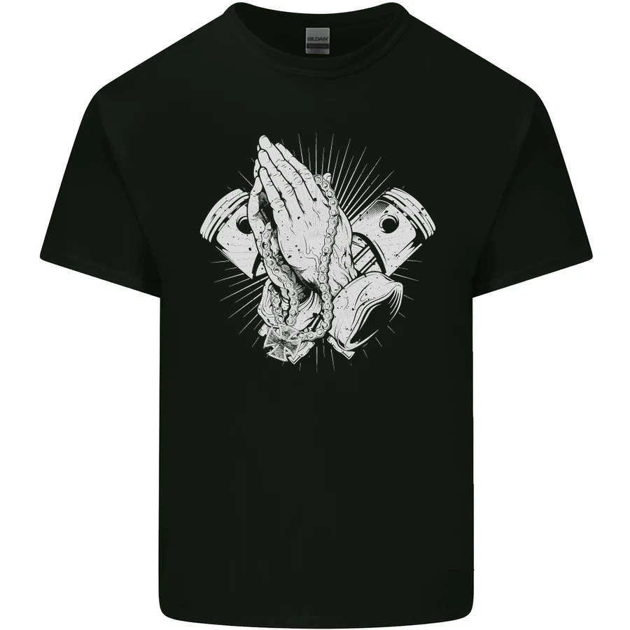 Biker Prayer Biker Motorcycle Motorbike Riding Blessing Cotton Shirt ...