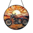 Biker Road Scene Window Hanging – Stained Glass Style Art - Walmart.com