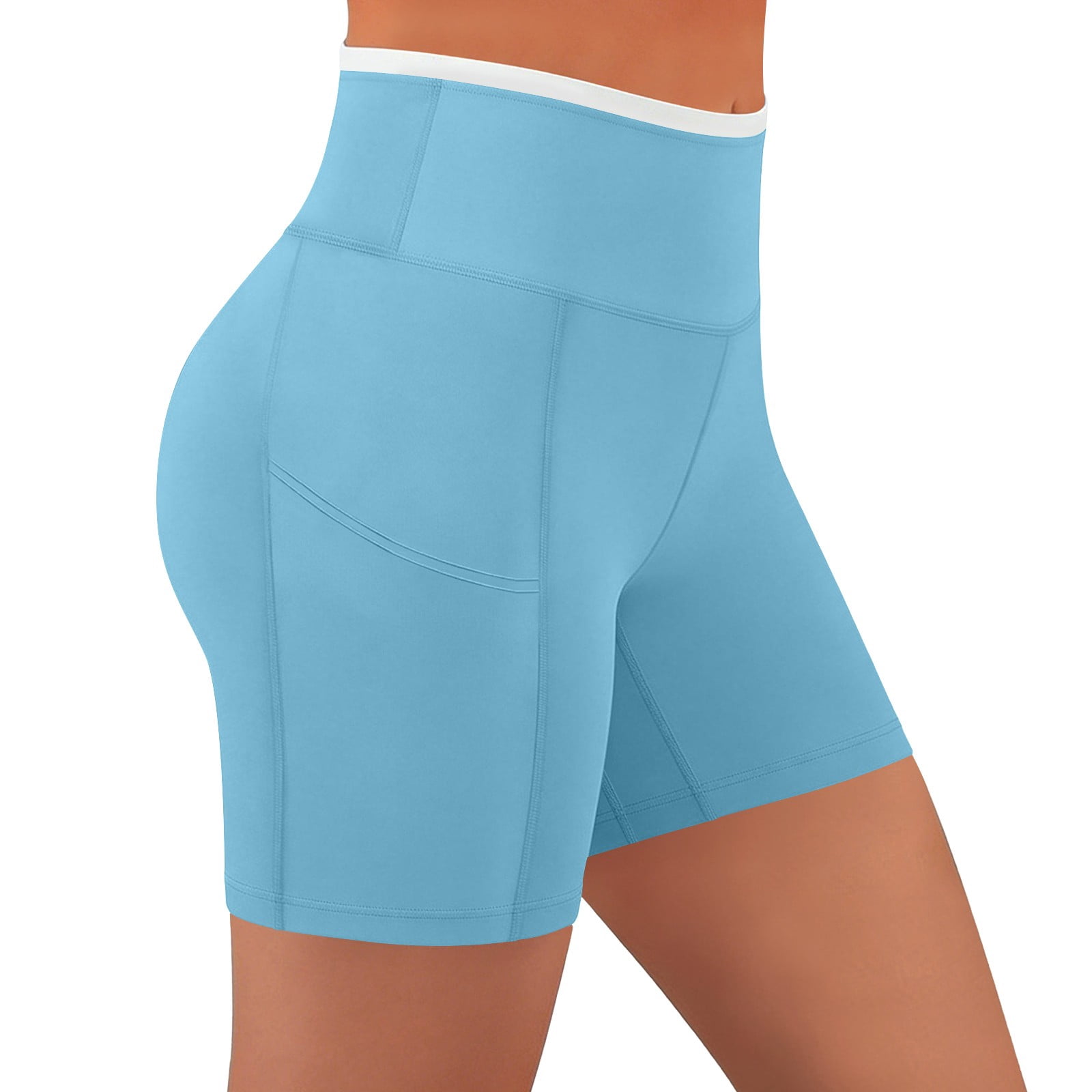 Mlzmgr Biker Shorts for Women Stretchy High Waisted Slim Fitting ...