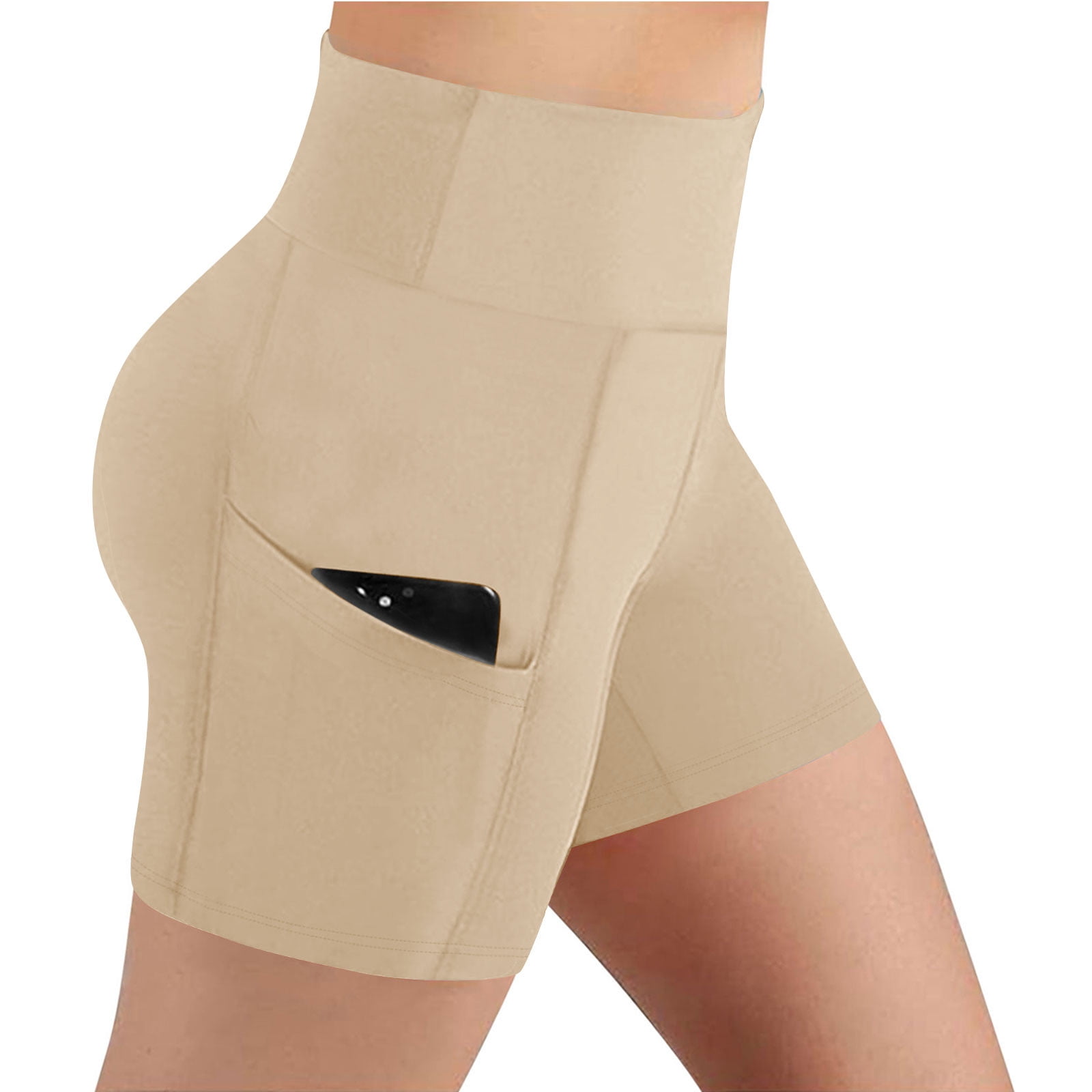 Biker Shorts with Pockets for Women High Waist Yoga Shorts Fashion ...